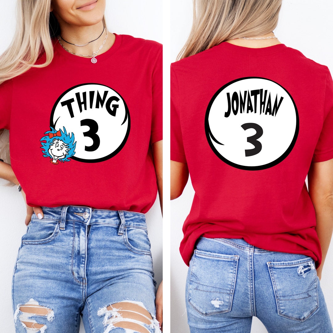 Custom Thing 3 T-shirt, Personalized Thing Shirt, Family Matching T ...