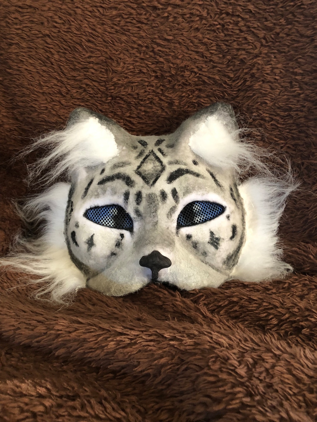 Therian Cat/snow Leopard Mask - Etsy