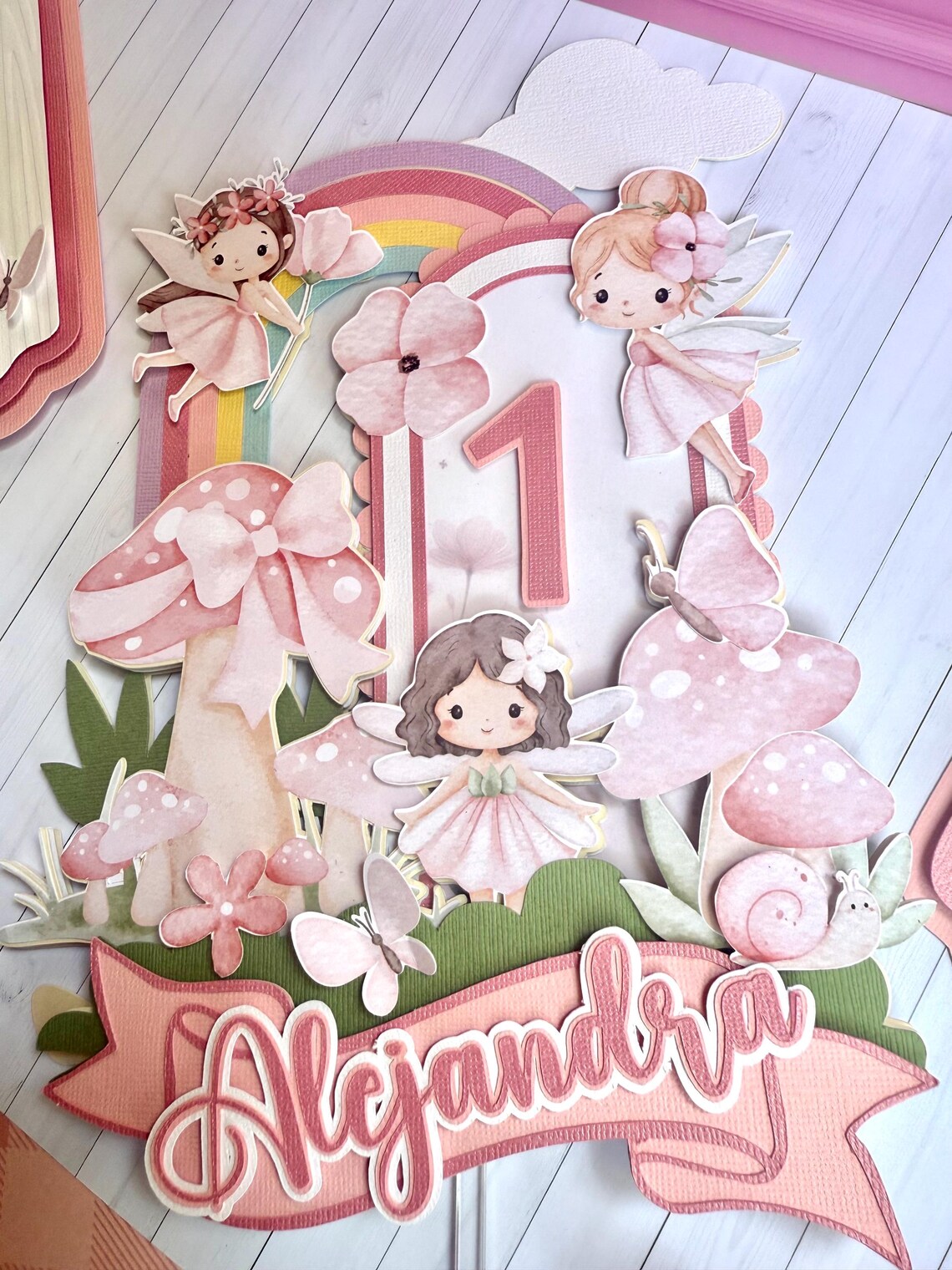 Fairy Birthday Cake Topper: Whimsical Party Decoration - Etsy