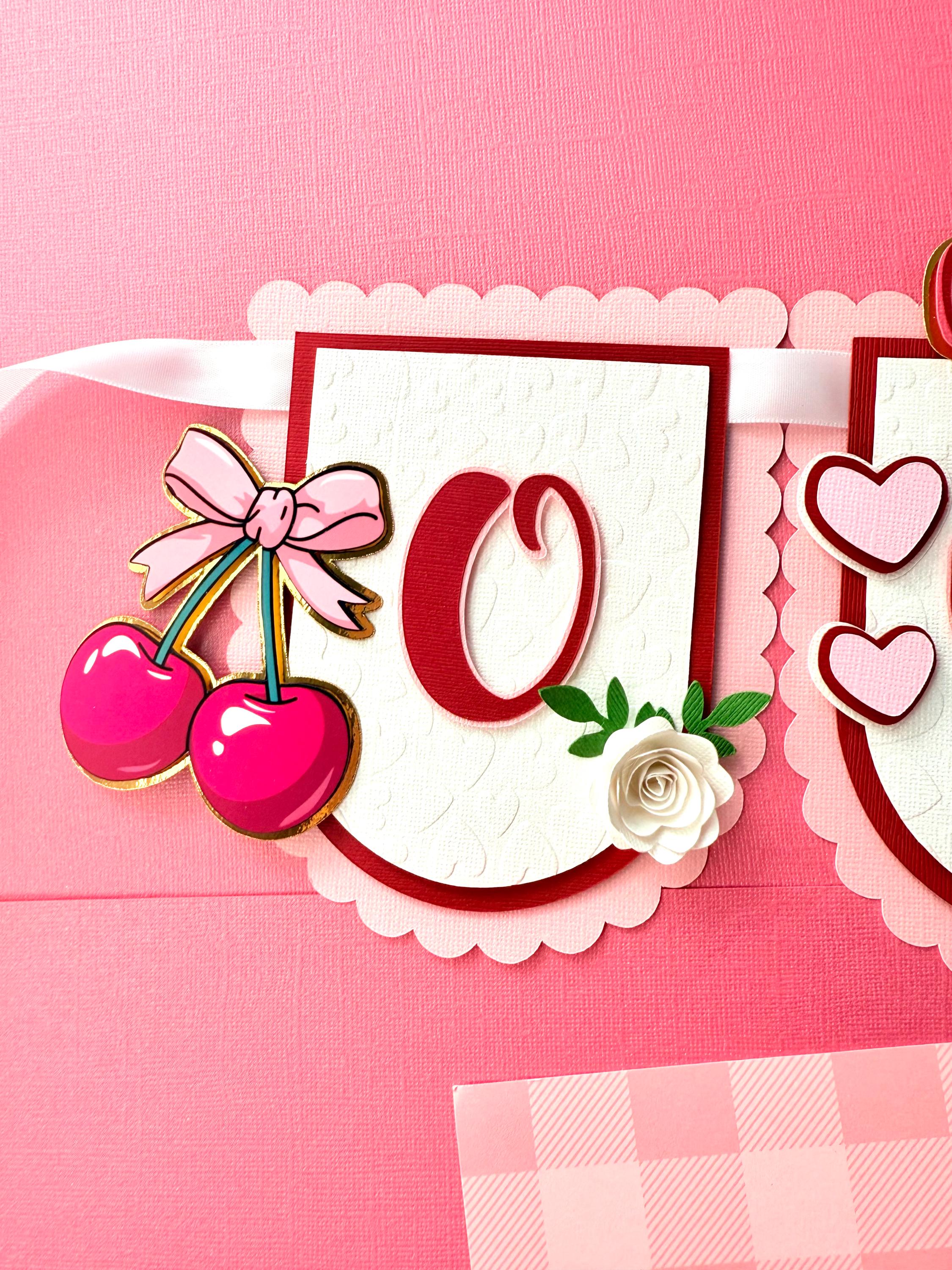 Cherry Bow "one" Banner: Coquette Birthday High Chair Decoration - Etsy