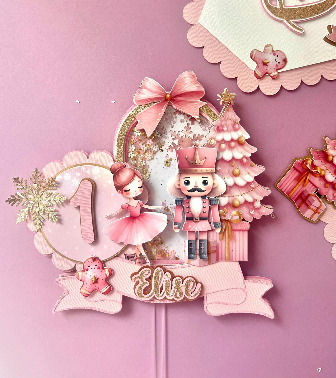 Nutcracker Cake Topper, Nutcracker Birthday, Pink Nutcracker Ballet ...