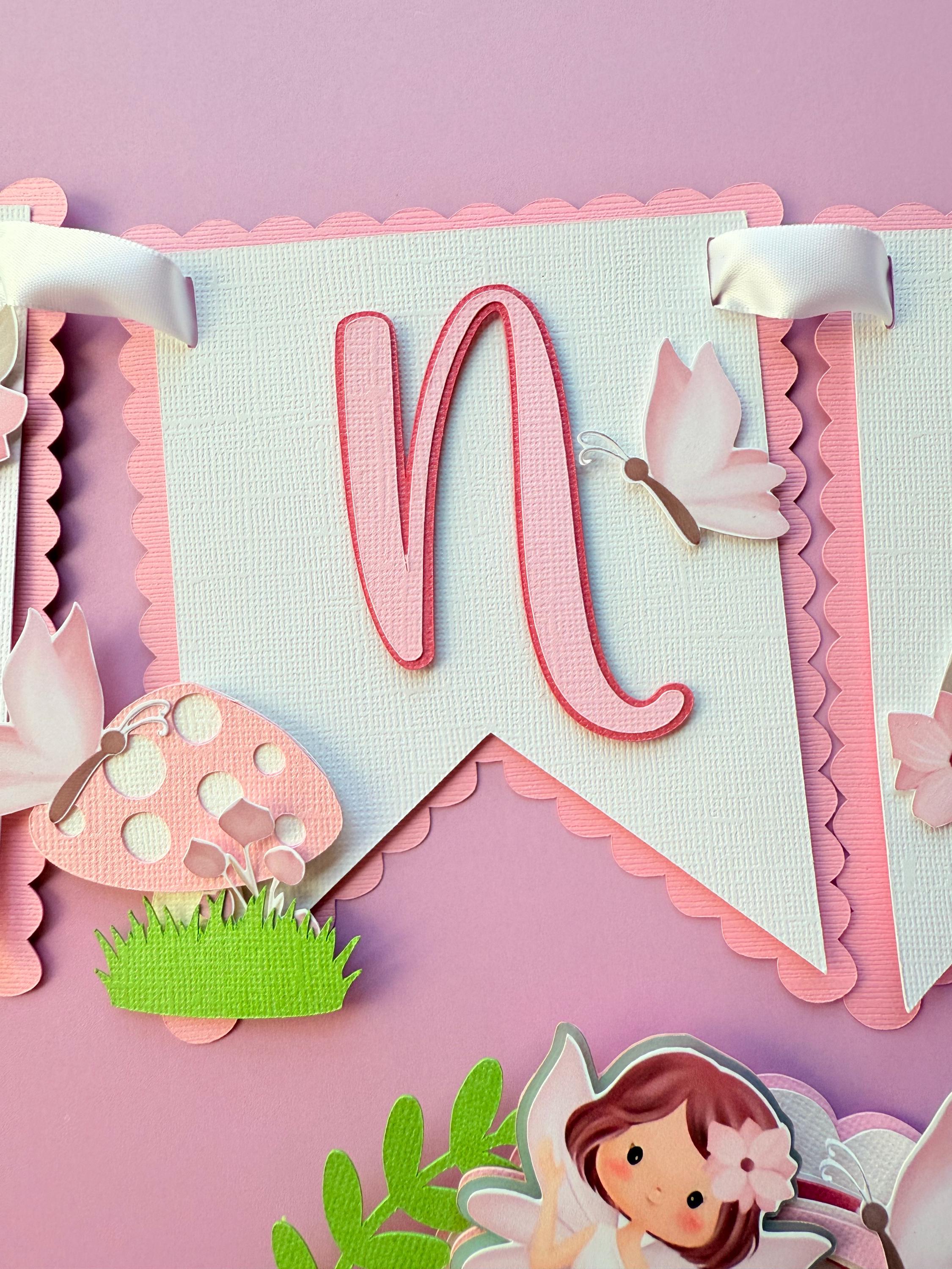 Fairy Banner, Fairy Birthday, Fairy 1st Banner, Fairy Theme, Whimsical ...