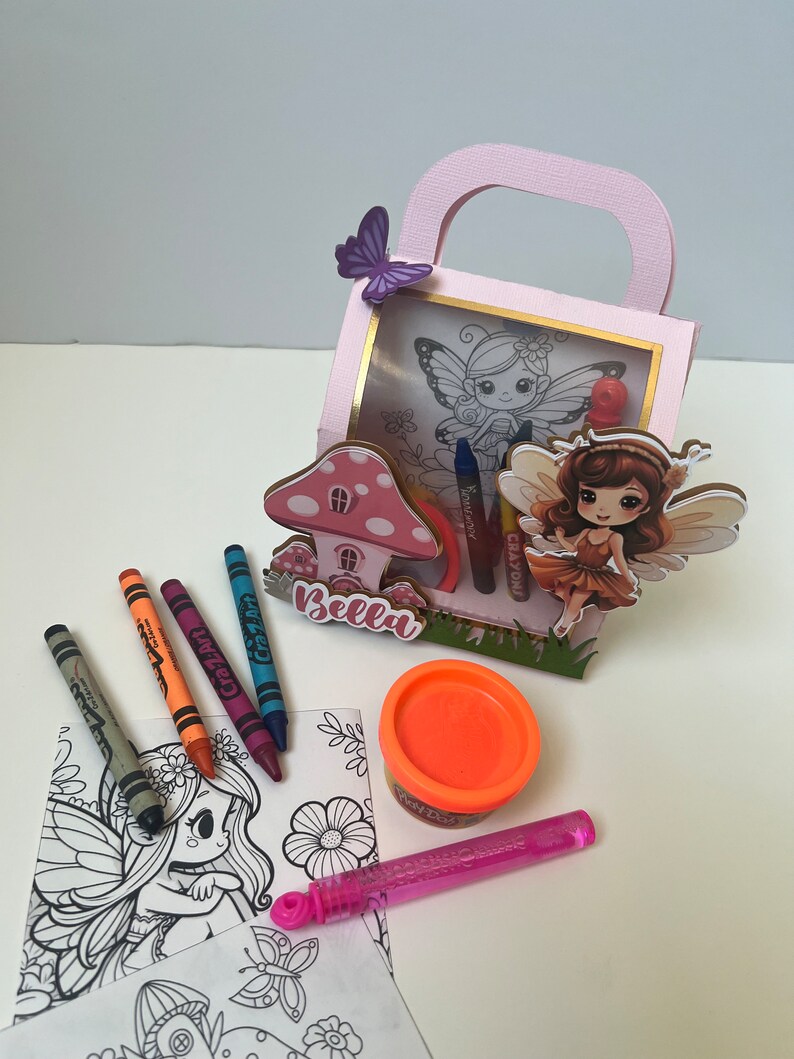 Fairy Birthday Activity Box, Fairy, Coloring Party Favors, Kids ...