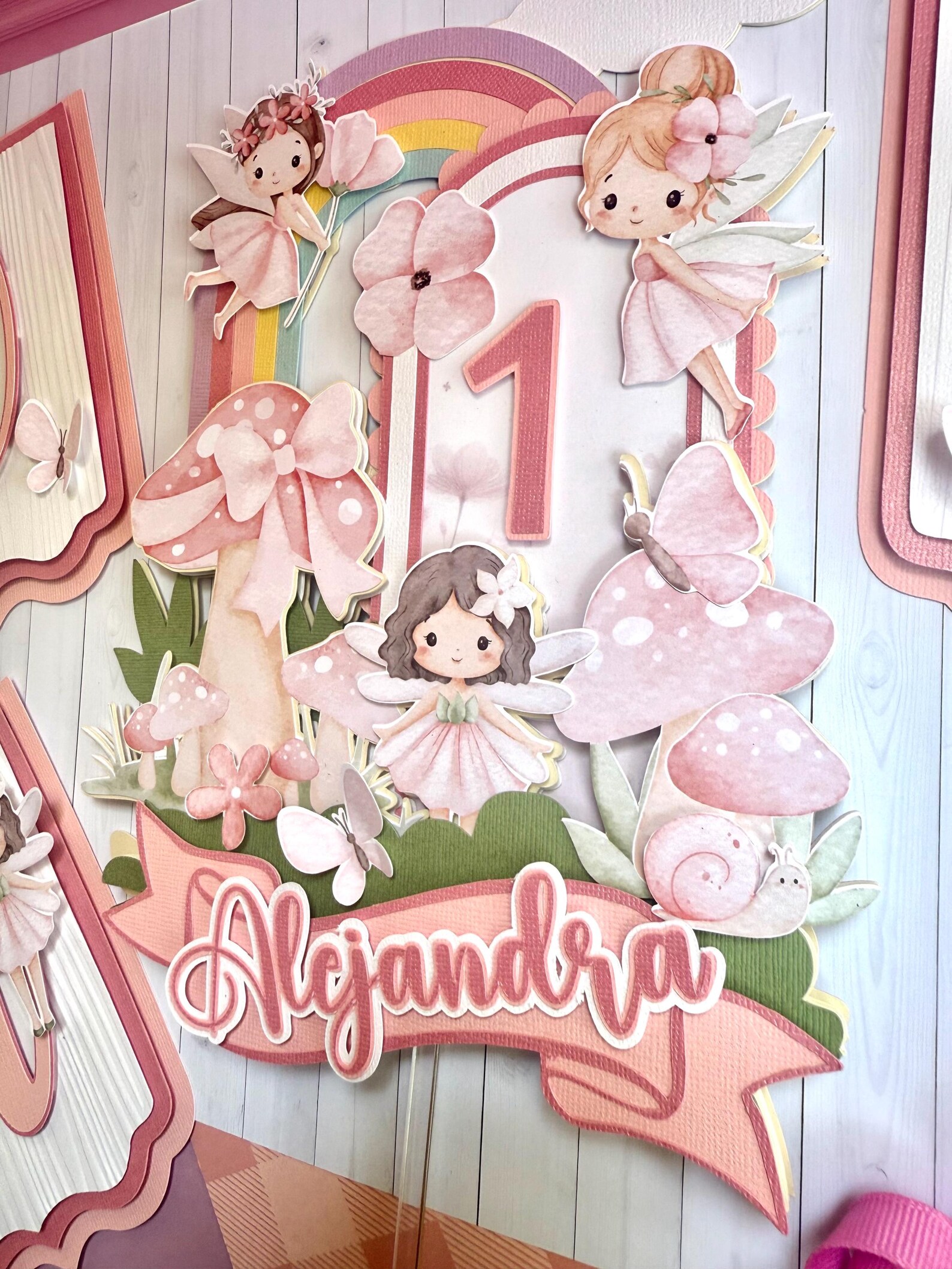 Fairy Birthday Cake Topper: Whimsical Party Decoration - Etsy