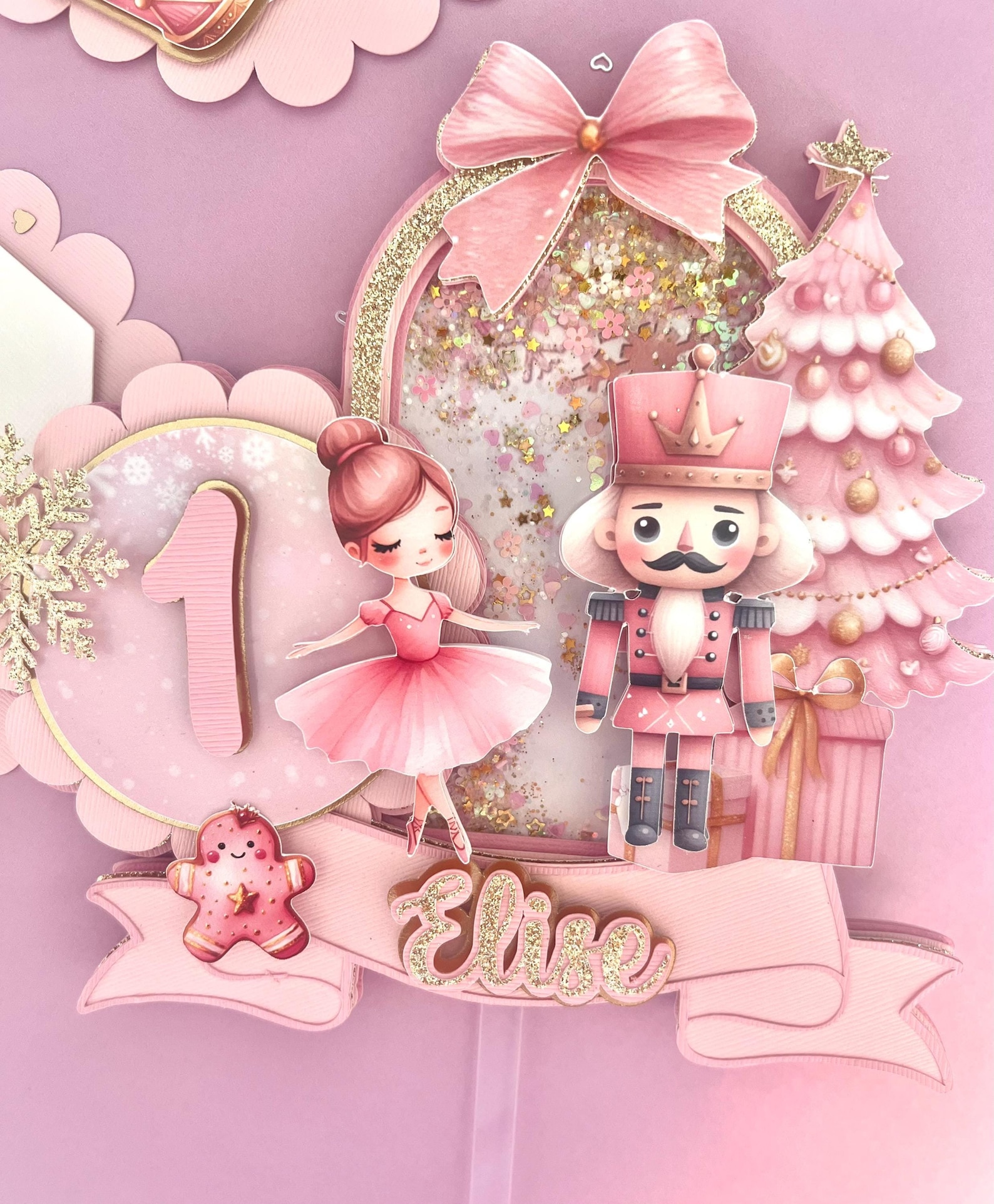Nutcracker Cake Topper, Nutcracker Birthday, Pink Nutcracker Ballet, Nutcracker Christmas ...