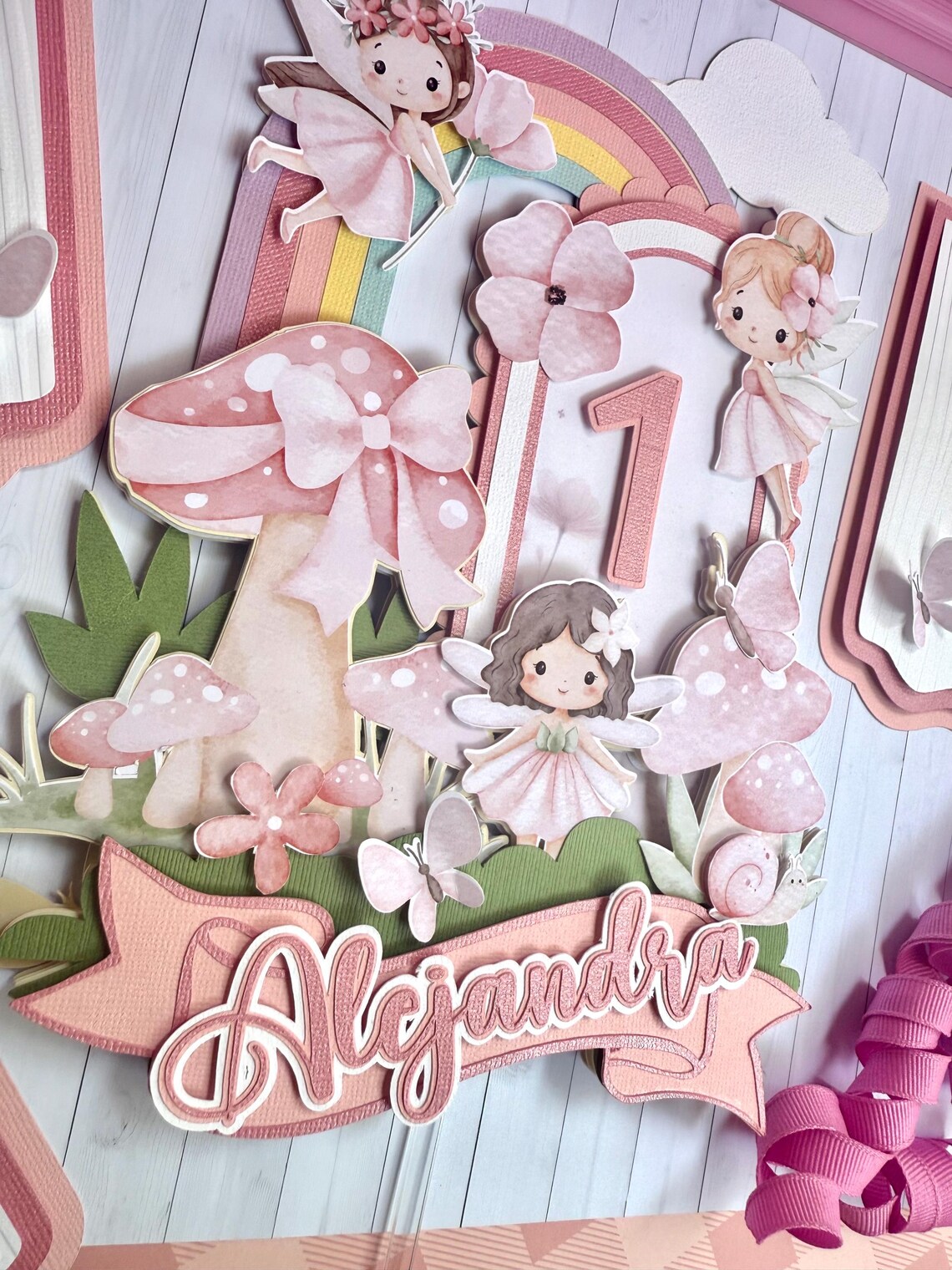 Fairy Birthday Cake Topper: Whimsical Party Decoration - Etsy