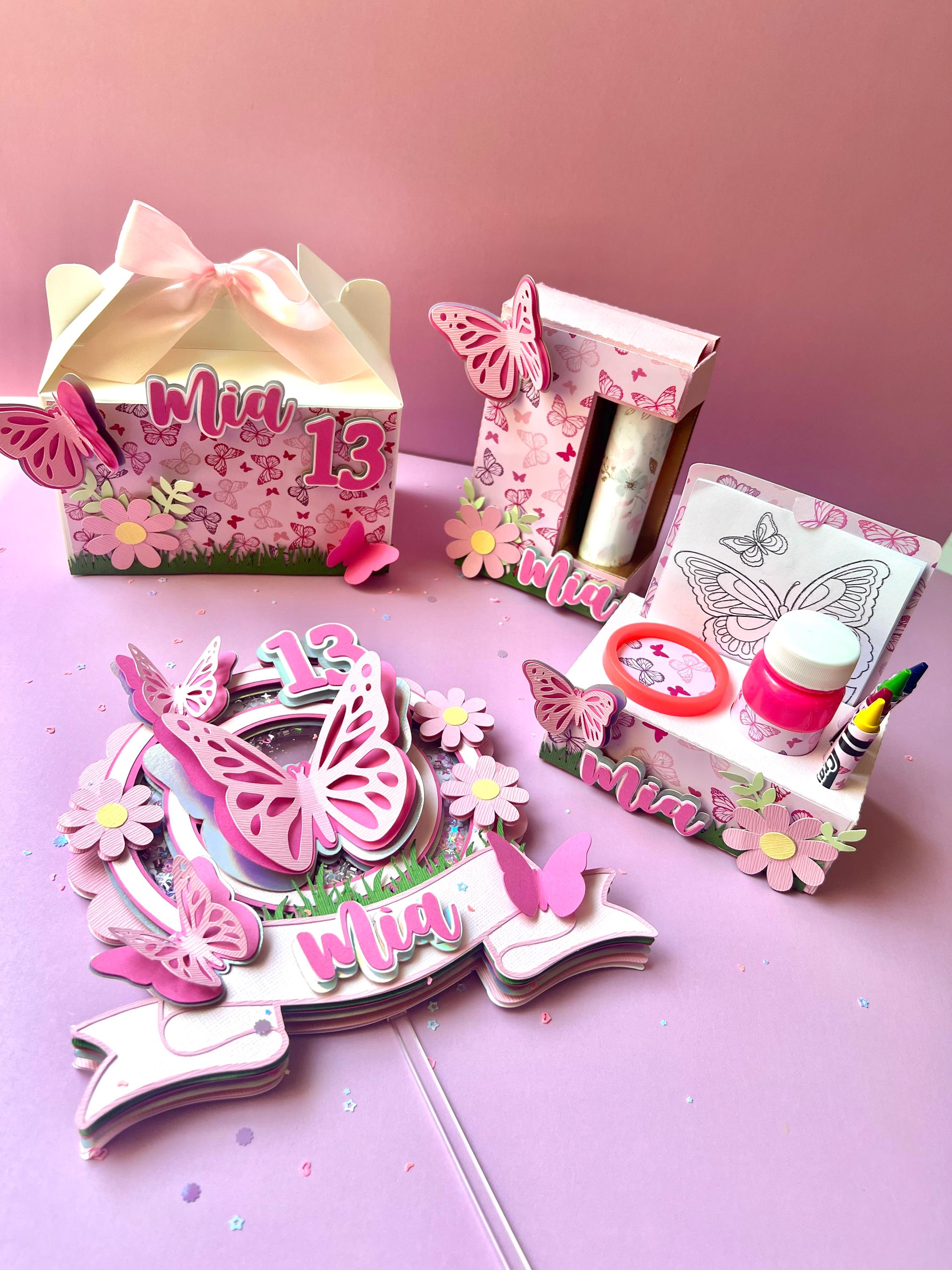 Butterfly Birthday, Butterfly Table Decor, Butterfly Favor Boxes ...