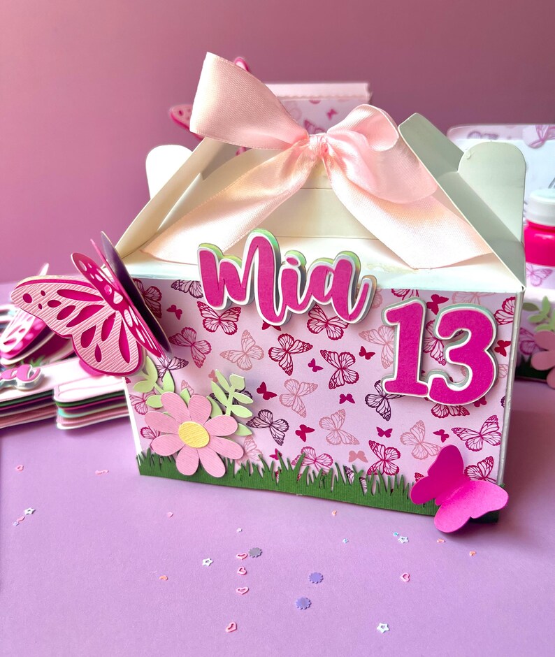 Butterfly Birthday, Butterfly Table Decor, Butterfly Favor Boxes ...