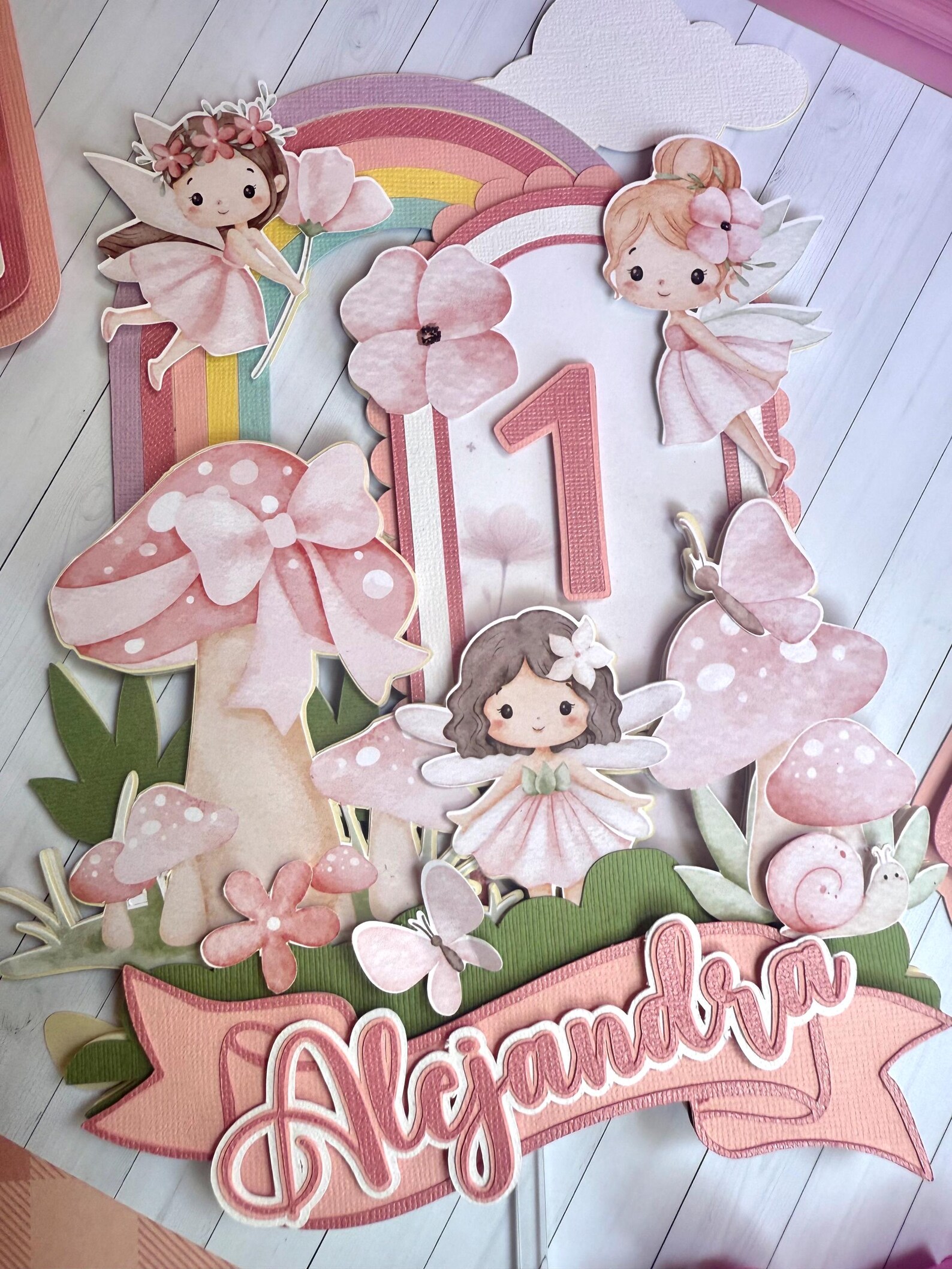 Fairy Birthday Cake Topper: Whimsical Party Decoration - Etsy