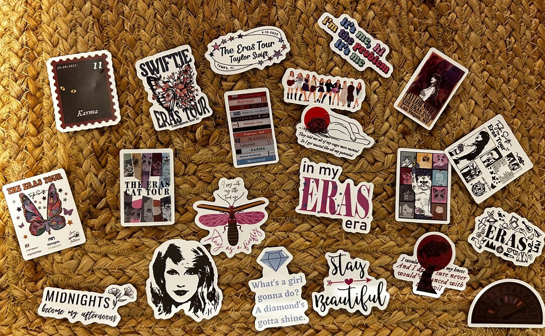Attention Swifties Assorted Taylor Swift Stickers. Great Gift Addition ...