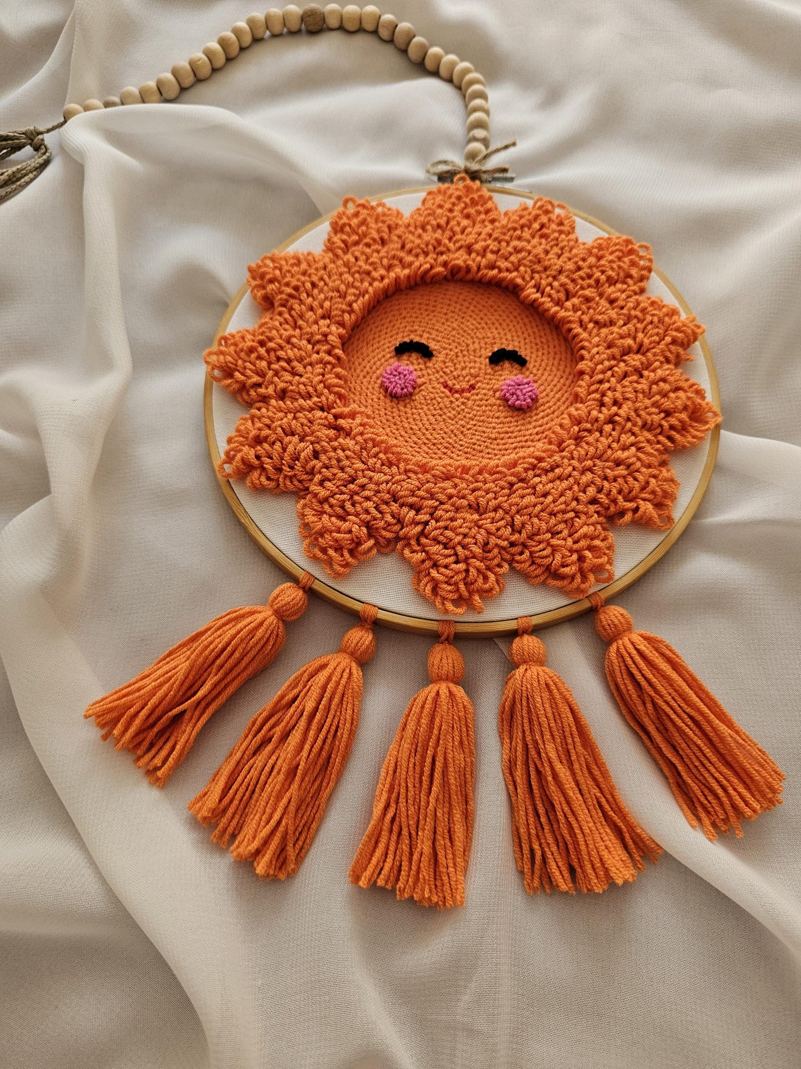 Babyroom Decor, Punch Needle Decoration, Baby Door Ornament, Handmade ...