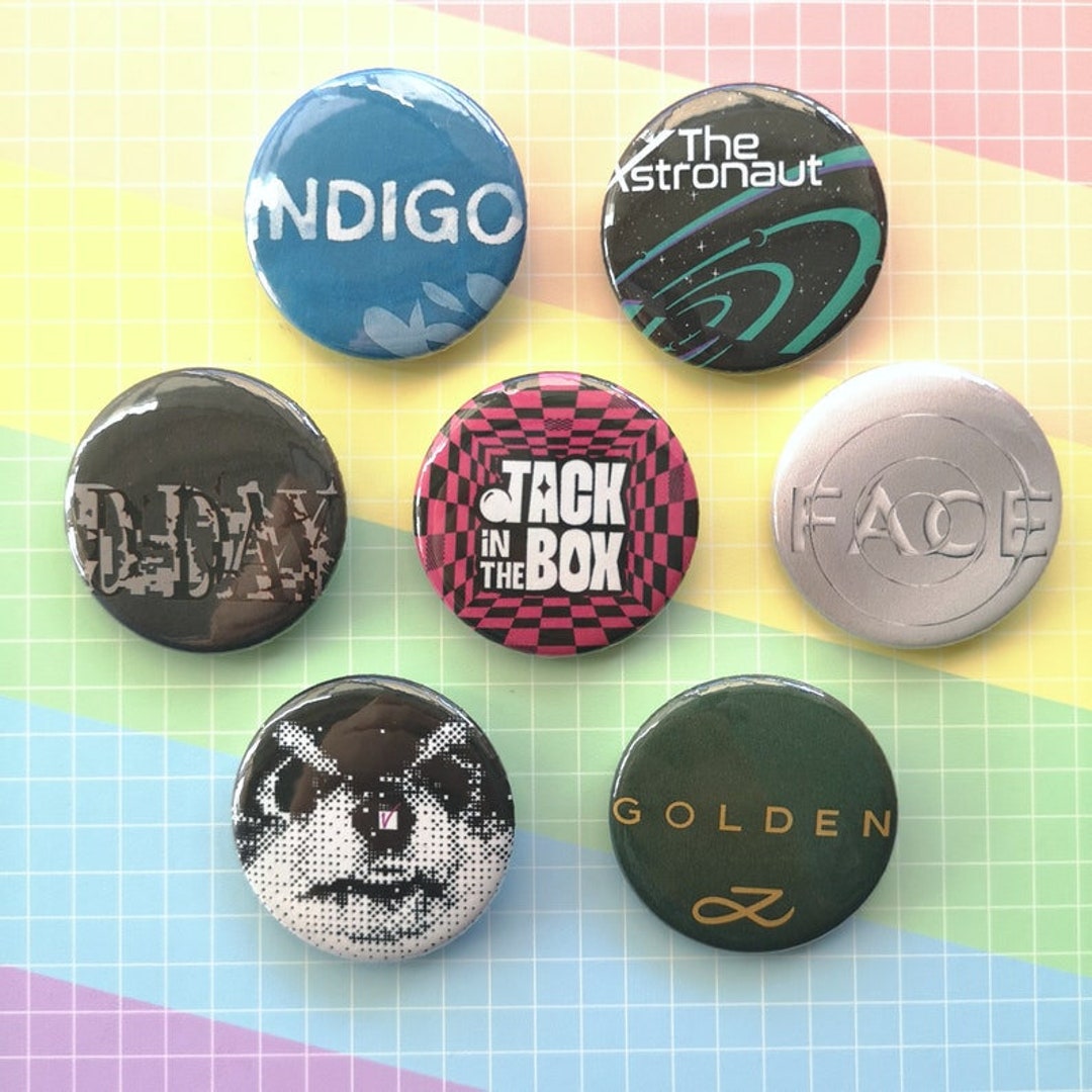 Bangtan Small 38mm or Large 58mm Button Badges - Chapter Two Solo Album ...