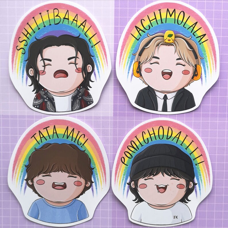 Bangtan Large Sticker Iconic Quotes Suga V Jungkook Jimin - Etsy