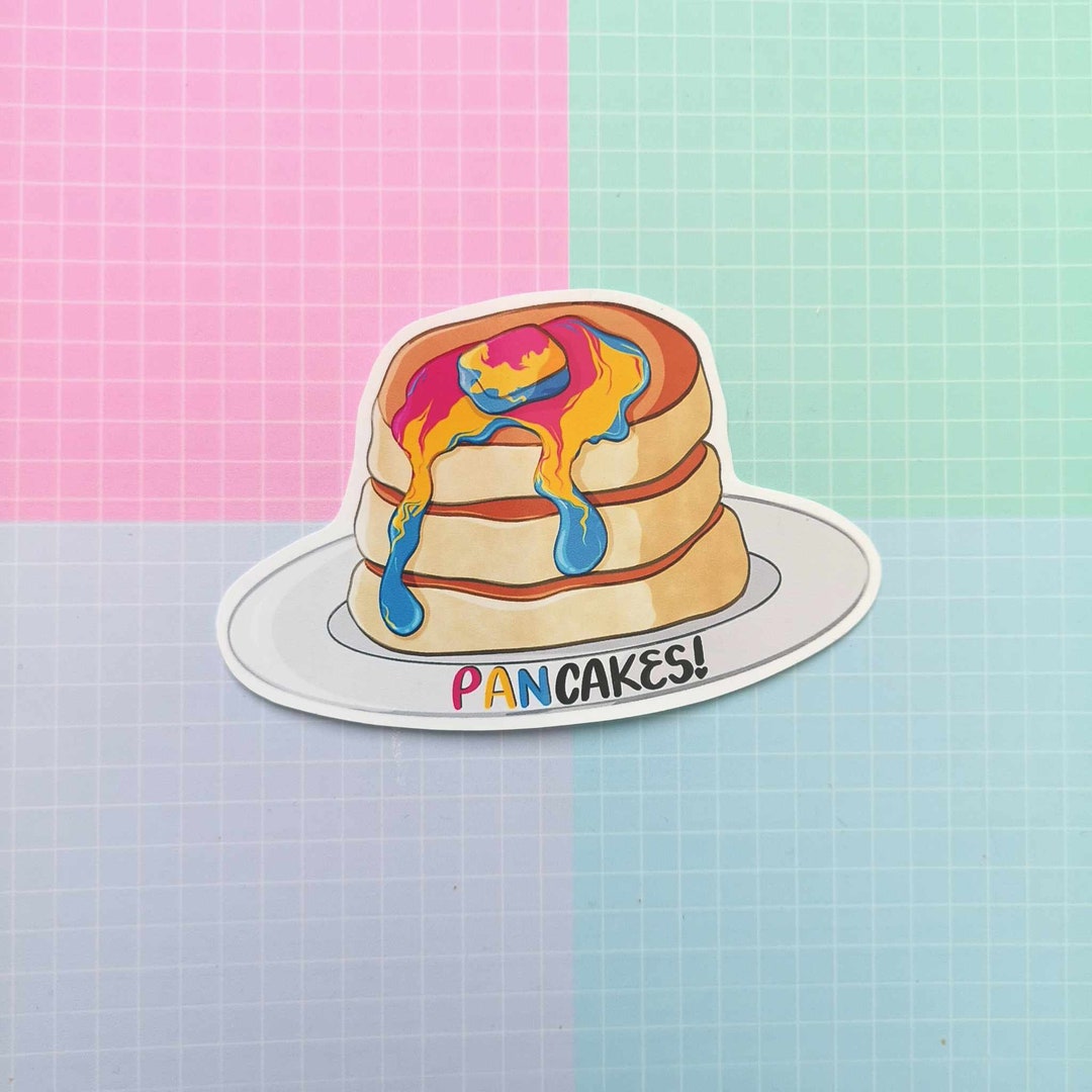 Cute Pride Sticker - Pan-cakes Pansexual Pancakes - Etsy