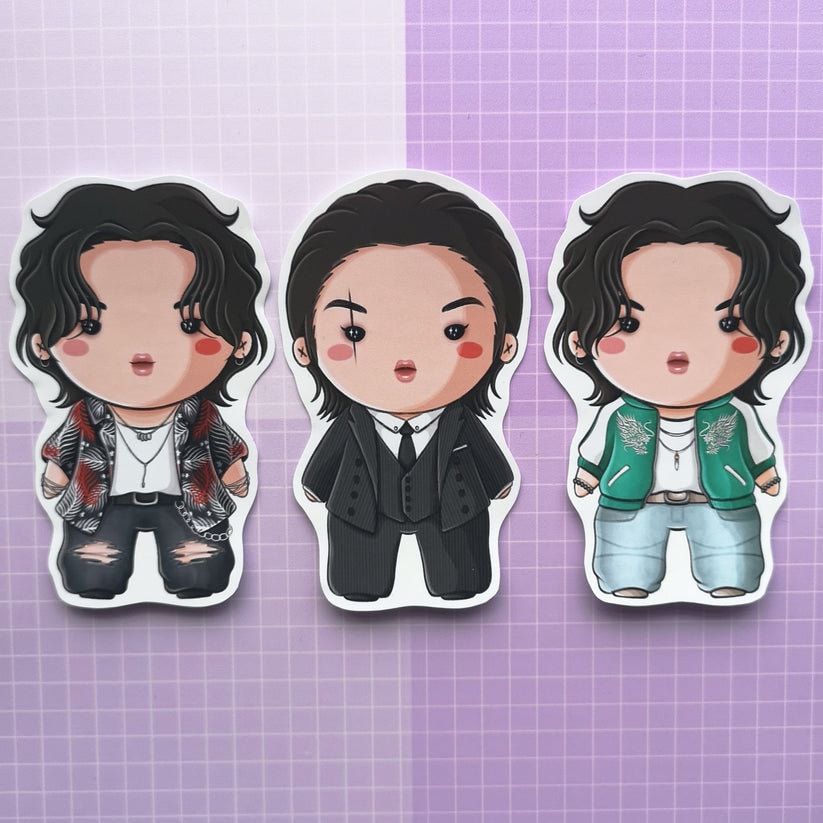 Bangtan Large Chibi Sticker - Haegeum Suga Agust D Yoongi - Etsy