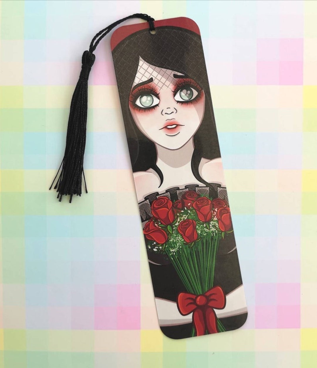 Double Sided Laminated Bookmark With Tassel - MCR Helena My Chemical ...