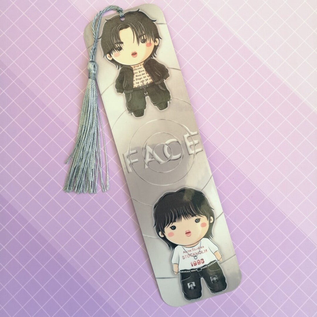 Bangtan Double Sided Laminated Bookmark With Tassel - Face Jimin - Etsy