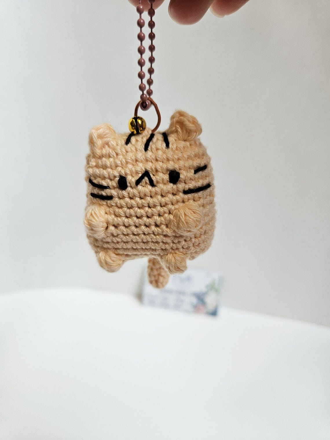 BUY 2 GET 1 FREE- Handmade Mini Color Cute Cat Keychains, Crochet Mini ...