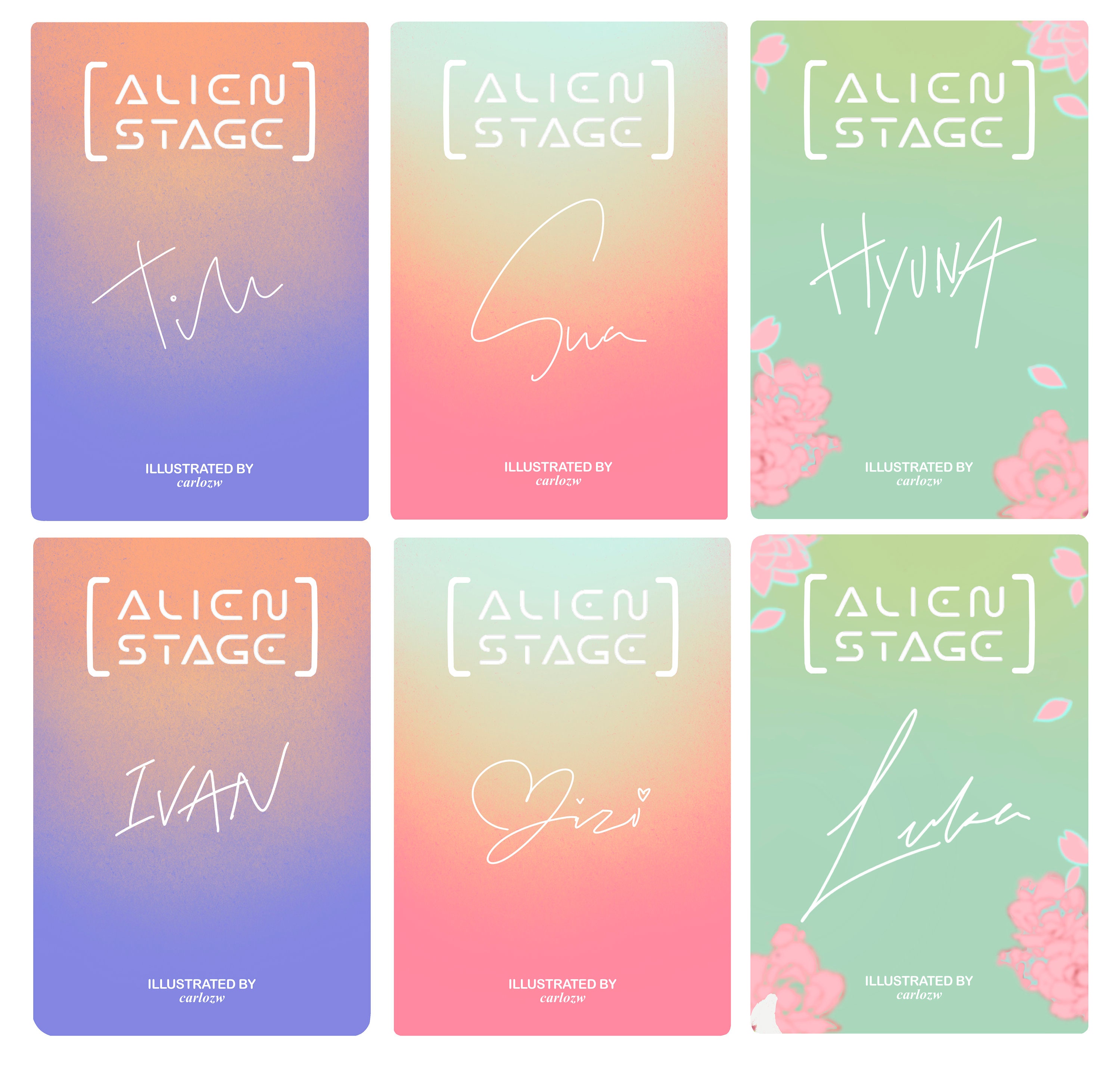 Alien Stage Photocard Set B (double Sided) - Etsy