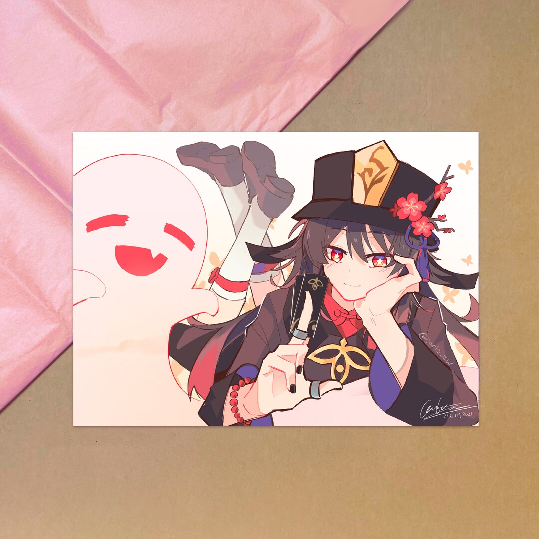 Genshin Impact Hutao Art Print - Etsy