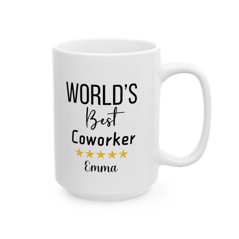 Custom Thank You Gift for Coworker Mug, World's Best Coworker Mug, Gift ...