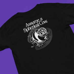 Spherical Cow Humorous Science Themed Tshirt Chemistry - Etsy