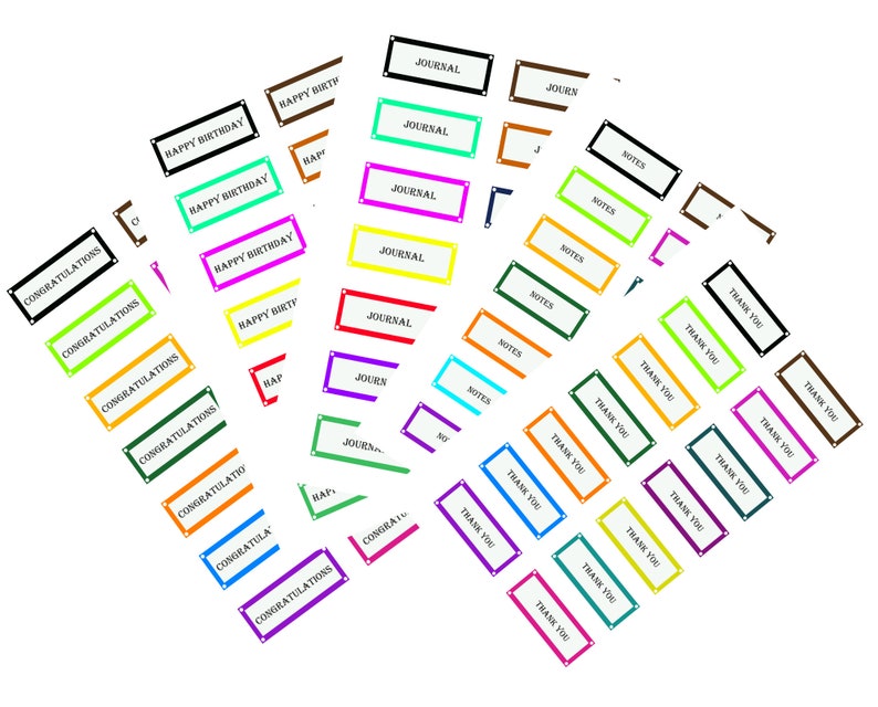 Printable Scrapbook Labels 70 Digital Labels for Crafting labels for ...