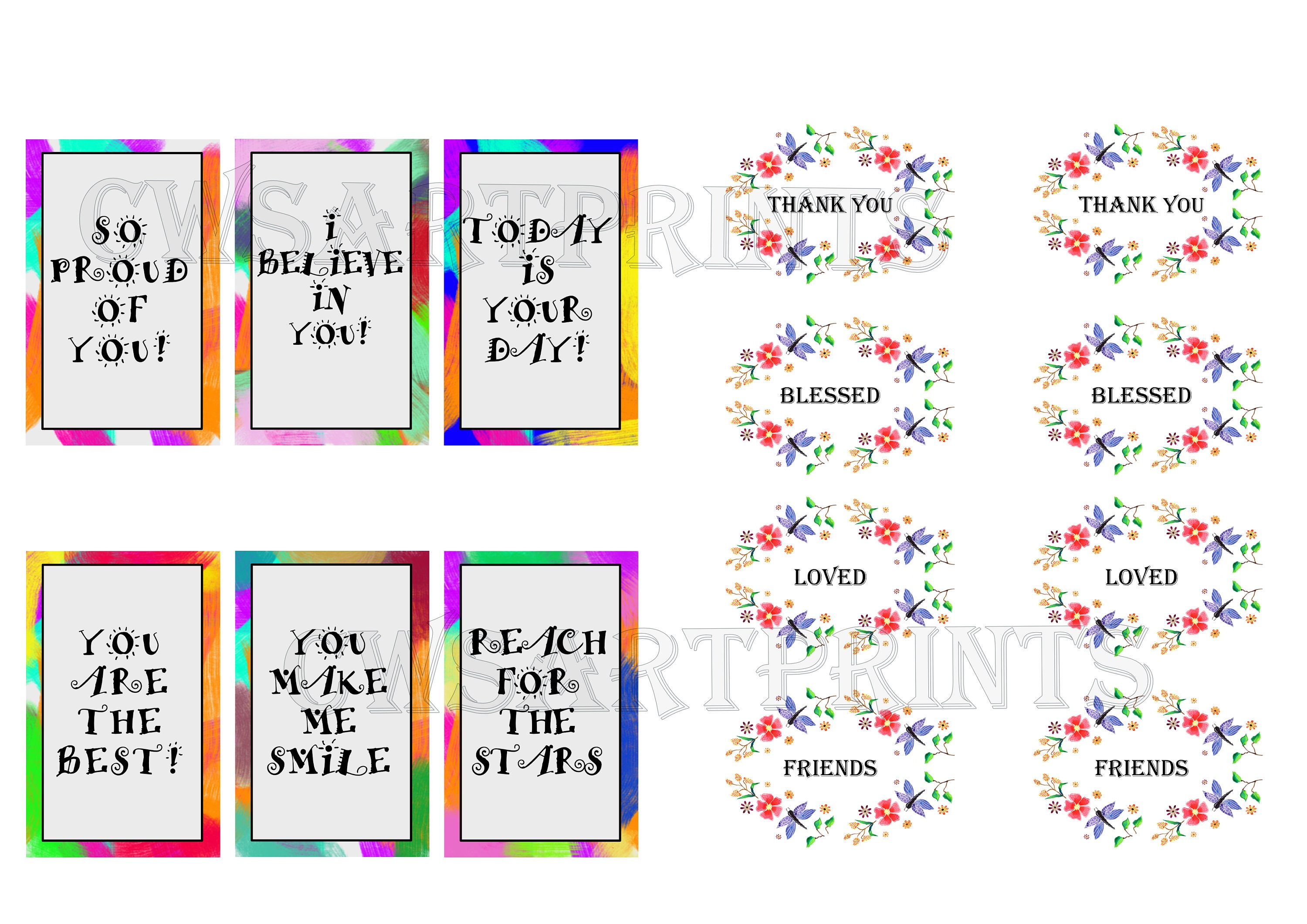 Large Scrapbook Collection Printable Labels, Tags, Craft Sheets, Quote ...