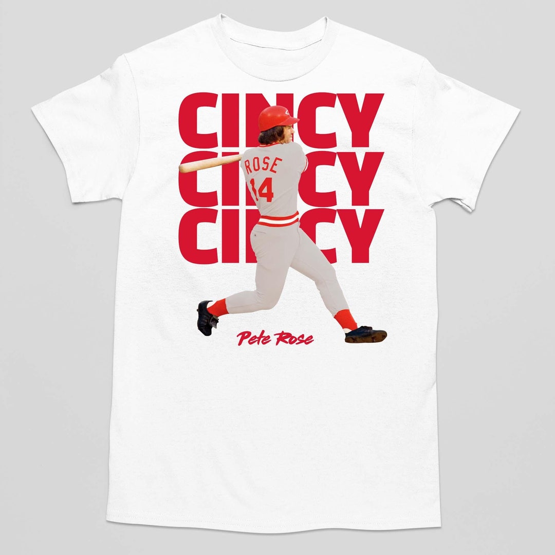 Hit King: Pete Rose Cincinnati Reds Icon T-shirt - Etsy