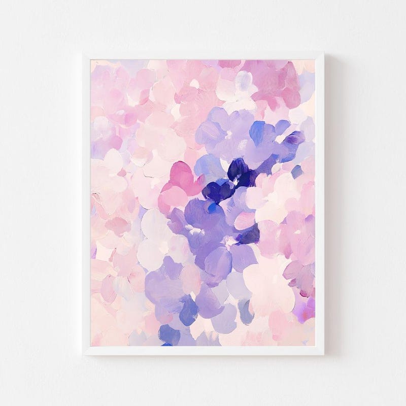 Abstract Hydrangea - Etsy