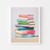 Pastel Book Stack Painting Rainbow Reading Nook Wall Art Print Colorful ...