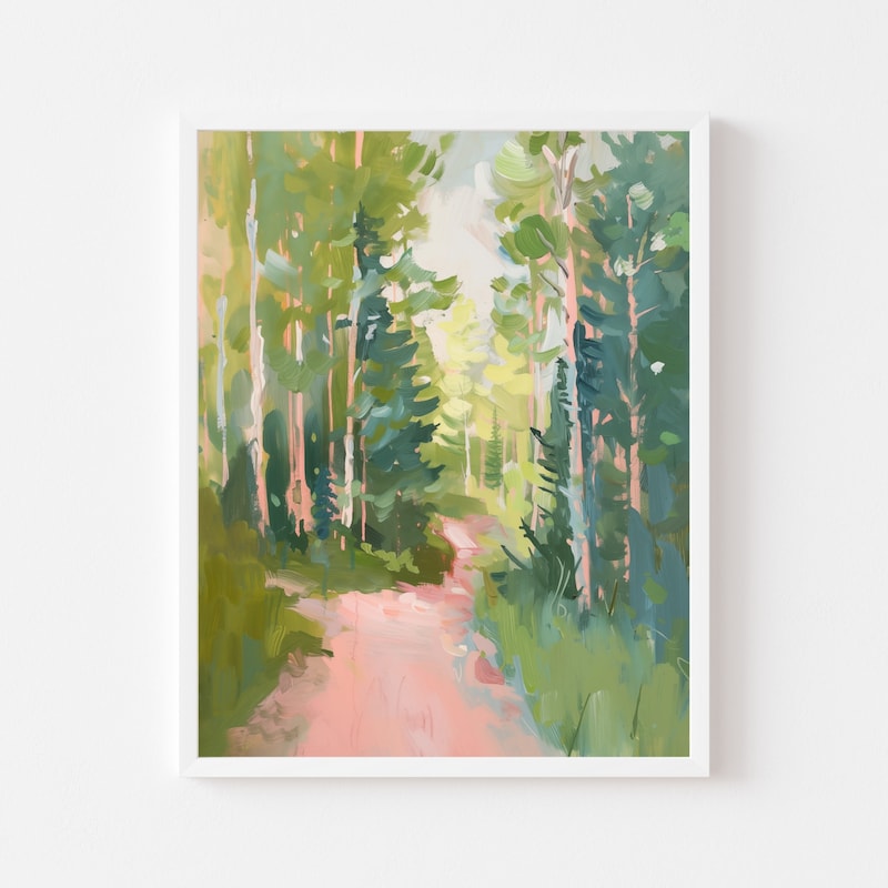 Green Tree Art Print - Etsy