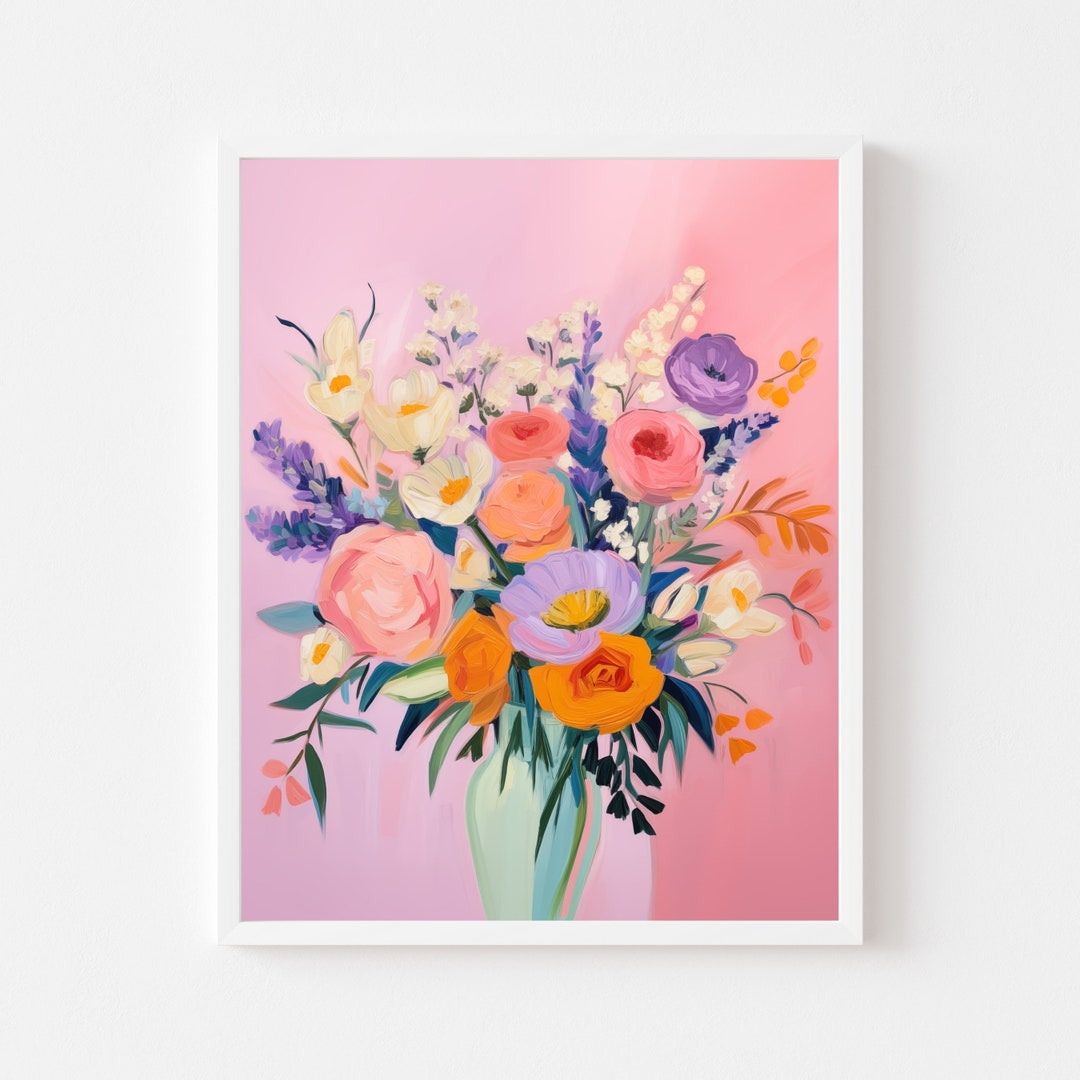Spring Bouquet Painting | Floral Art Print | Impressionist Flower ...