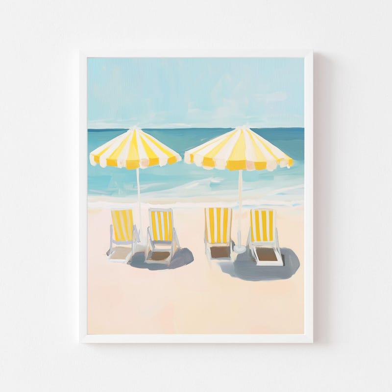 Yellow Beach House - Etsy
