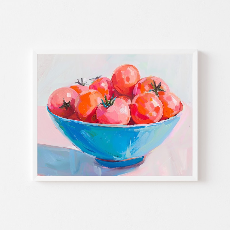 Tomato Acrylic Painting - Etsy