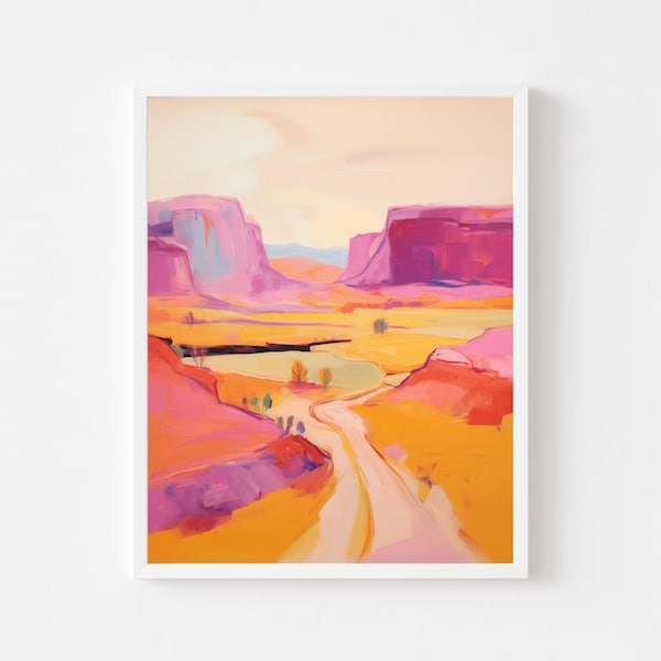 Desert Watercolor Print - Etsy