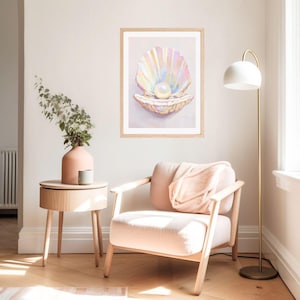 Pastel Pearl Seashell Print: Coastal Wall Art (digital Download) - Etsy