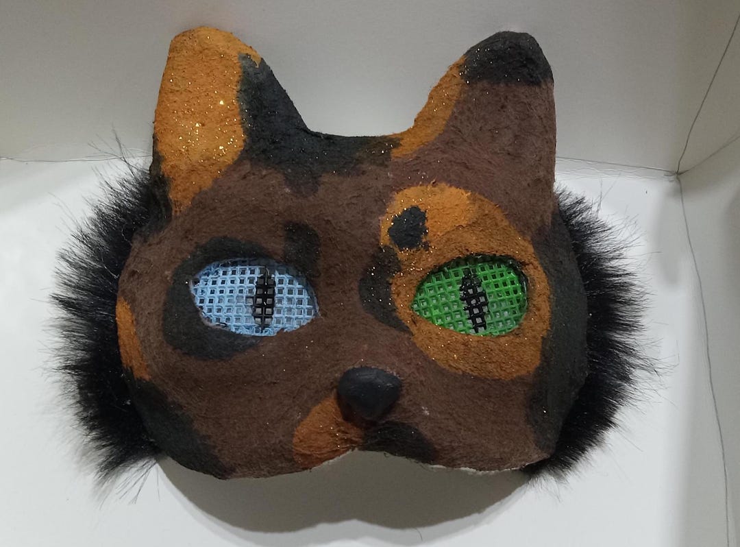 Tortoiseshell Cat Therian Mask - Etsy
