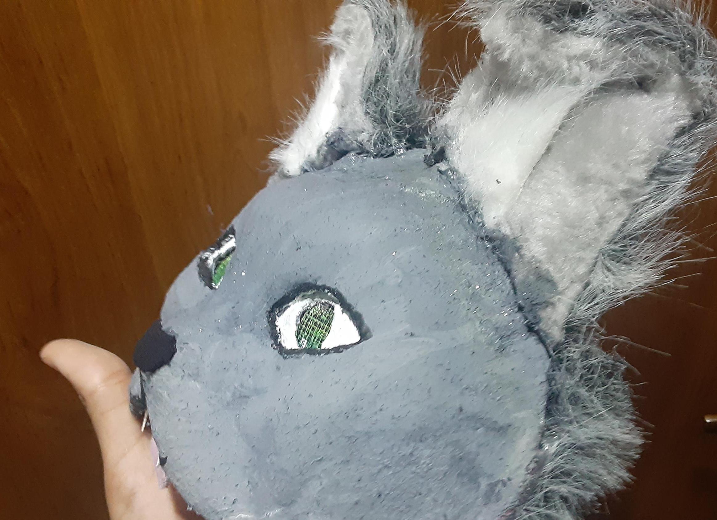 Grey Wolf Pup Therian / Quadrobist Mask - Etsy