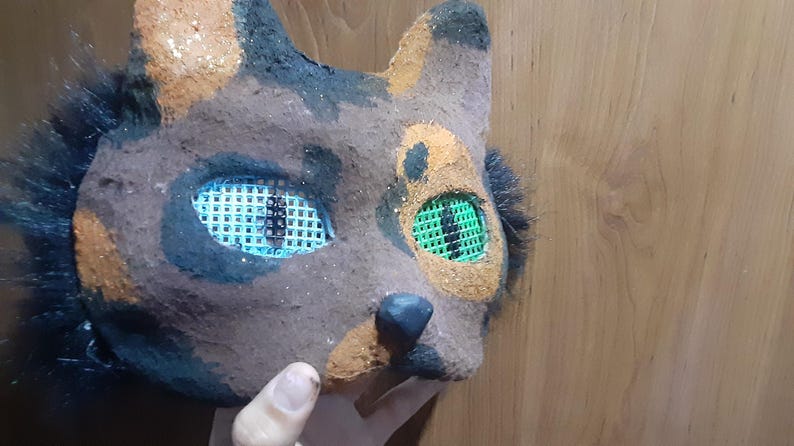 Tortoiseshell Cat Therian Mask - Etsy