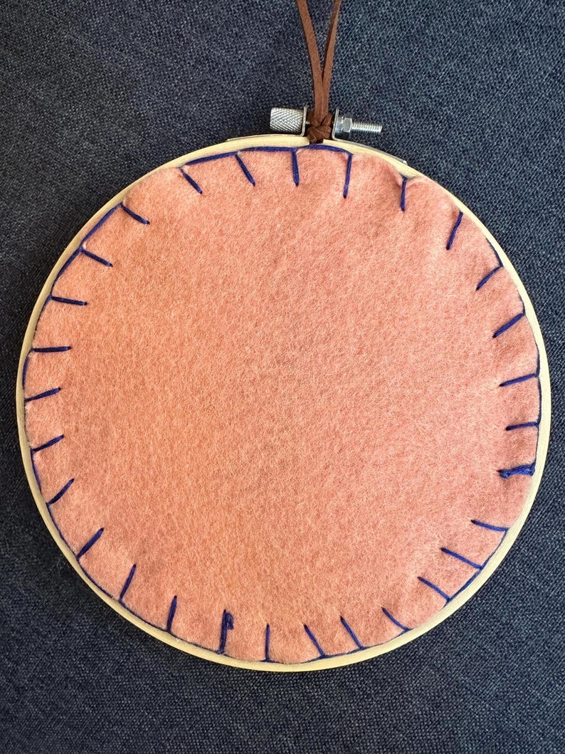 Love Text in Heart Shape 6 Inch Hand Embroidery in Wooden Hoop With ...