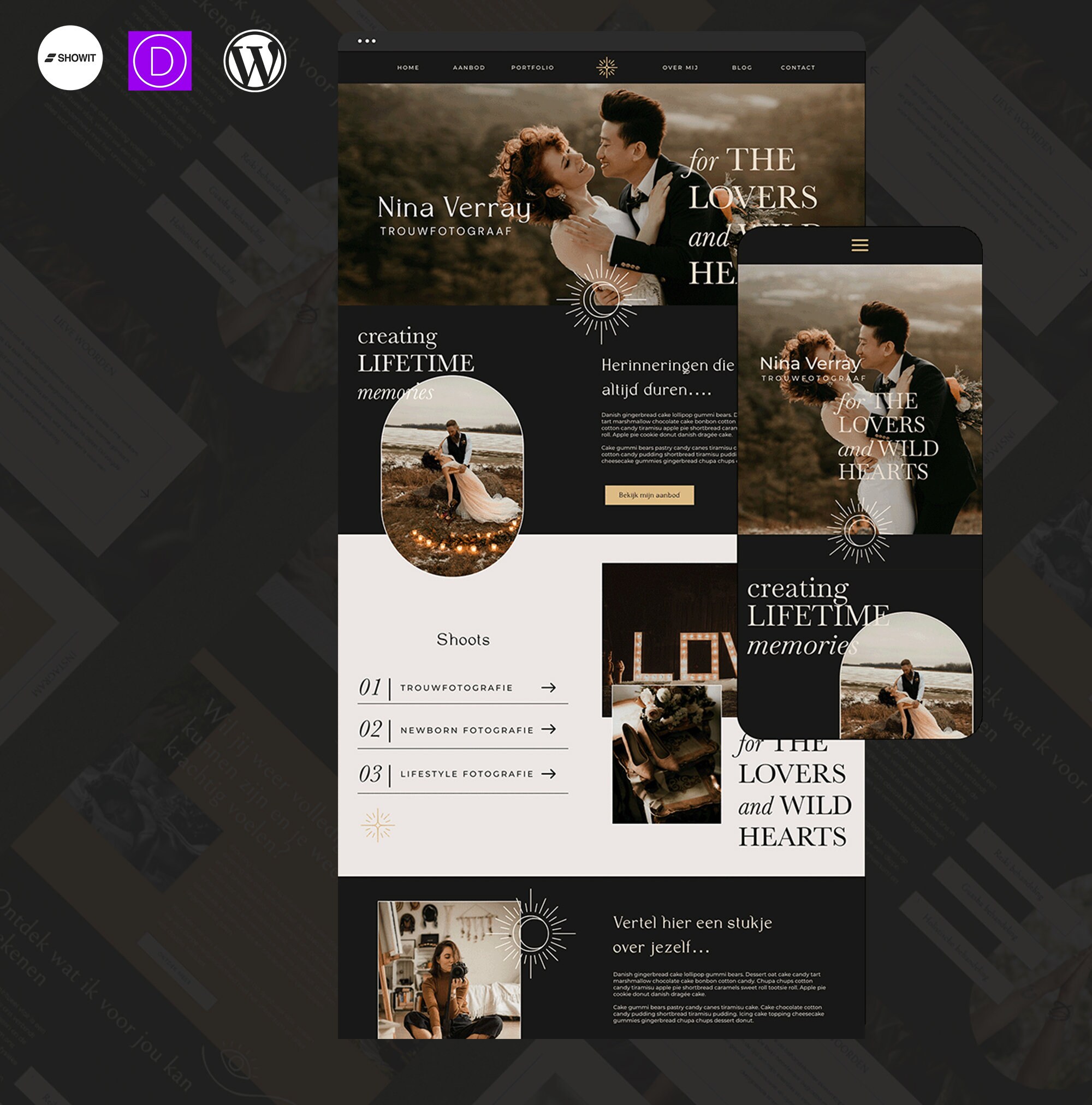Custom Wordpress Website I Divi Showit Elementer Custom Web Design - Etsy