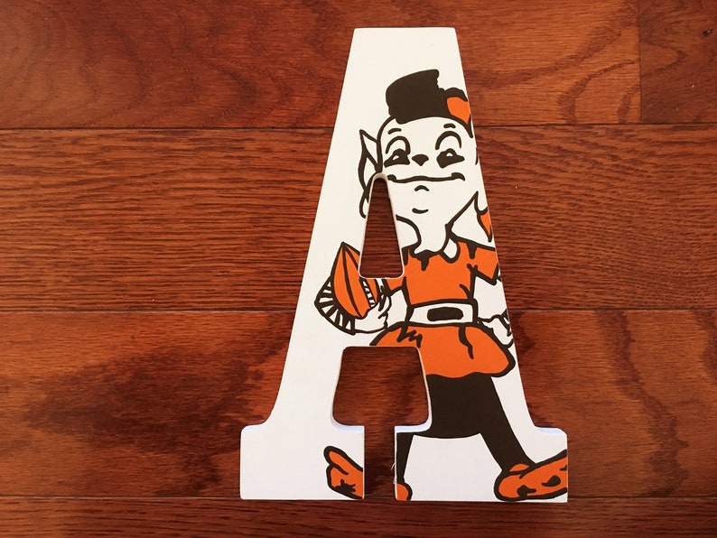 CLEVELAND BROWNS Custom Wood Letters - Personalized Name Sign - Name ...