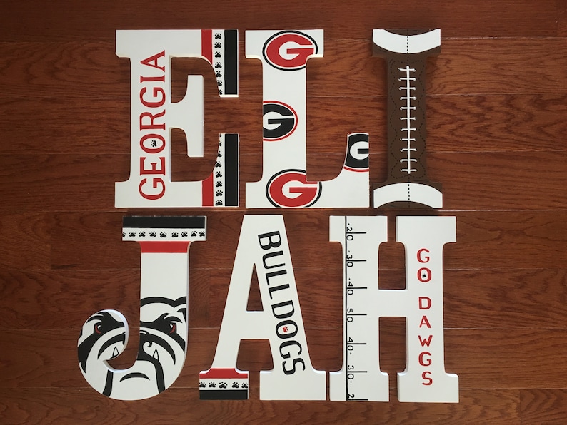 UNIVERSITY of GEORGIA Custom Wood Letters - Bulldogs - UGA ...