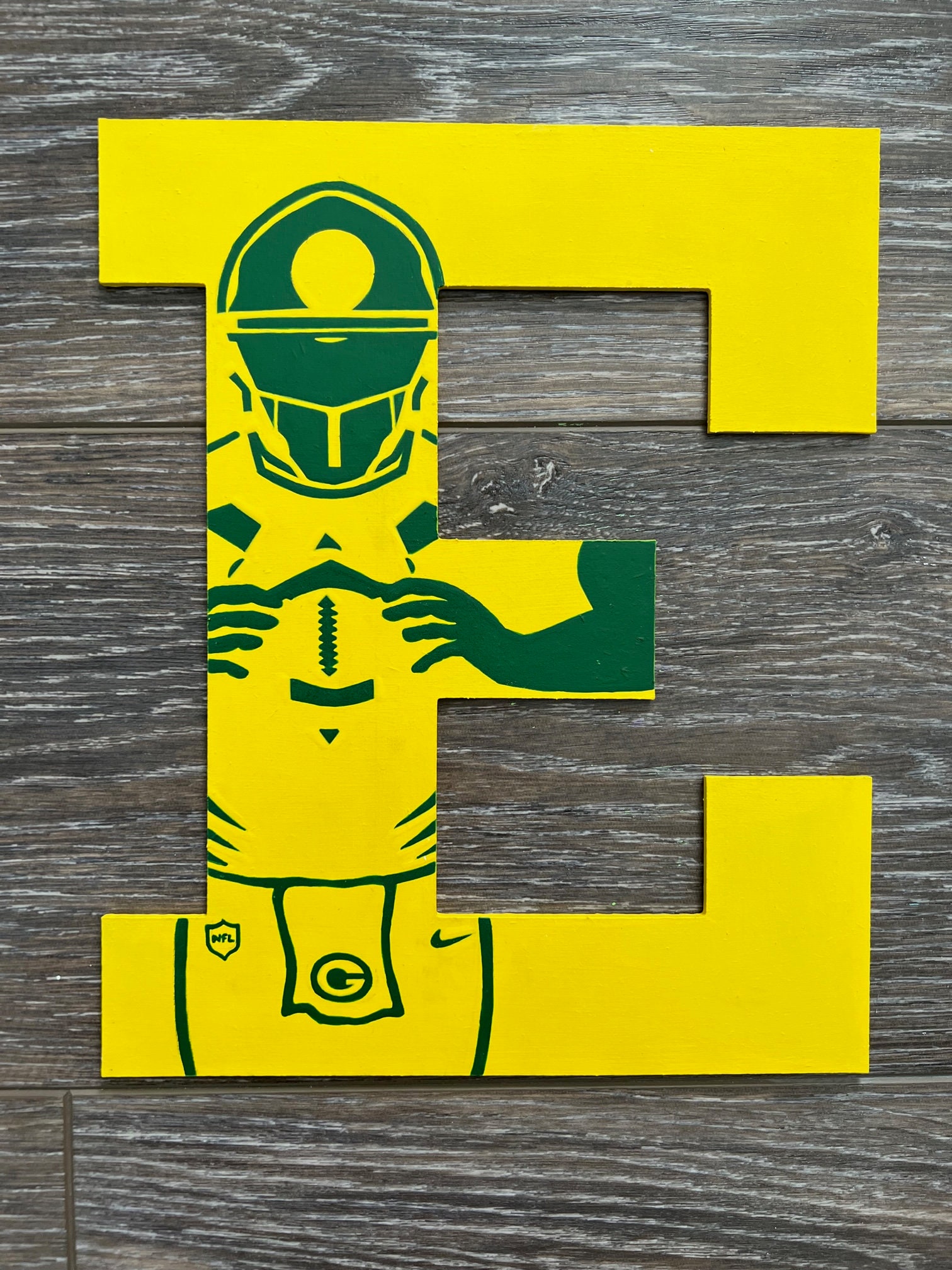 GREEN BAY PACKERS Custom Wood Letters - Personalized Name Sign - Name ...