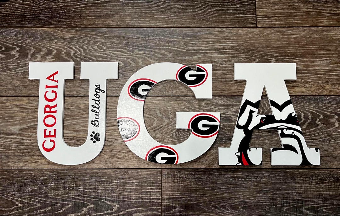 UNIVERSITY of GEORGIA Custom Wood Letters - Bulldogs - UGA ...
