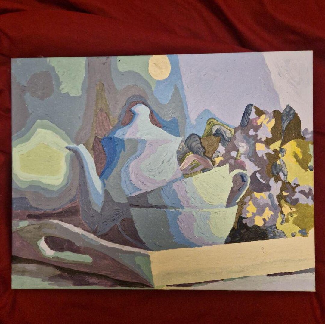 Still Life Wall Art, Canvas, Handmade, Still Life, Canvas Acrylic ...
