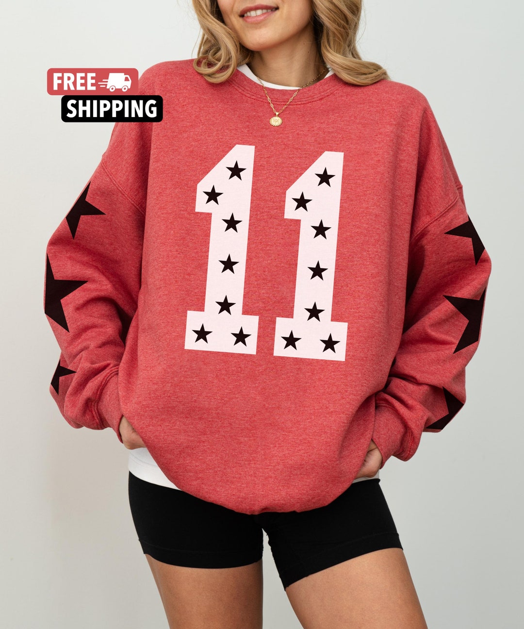 Custom Game Day Sweatshirt With Player's Number and Star Design on ...