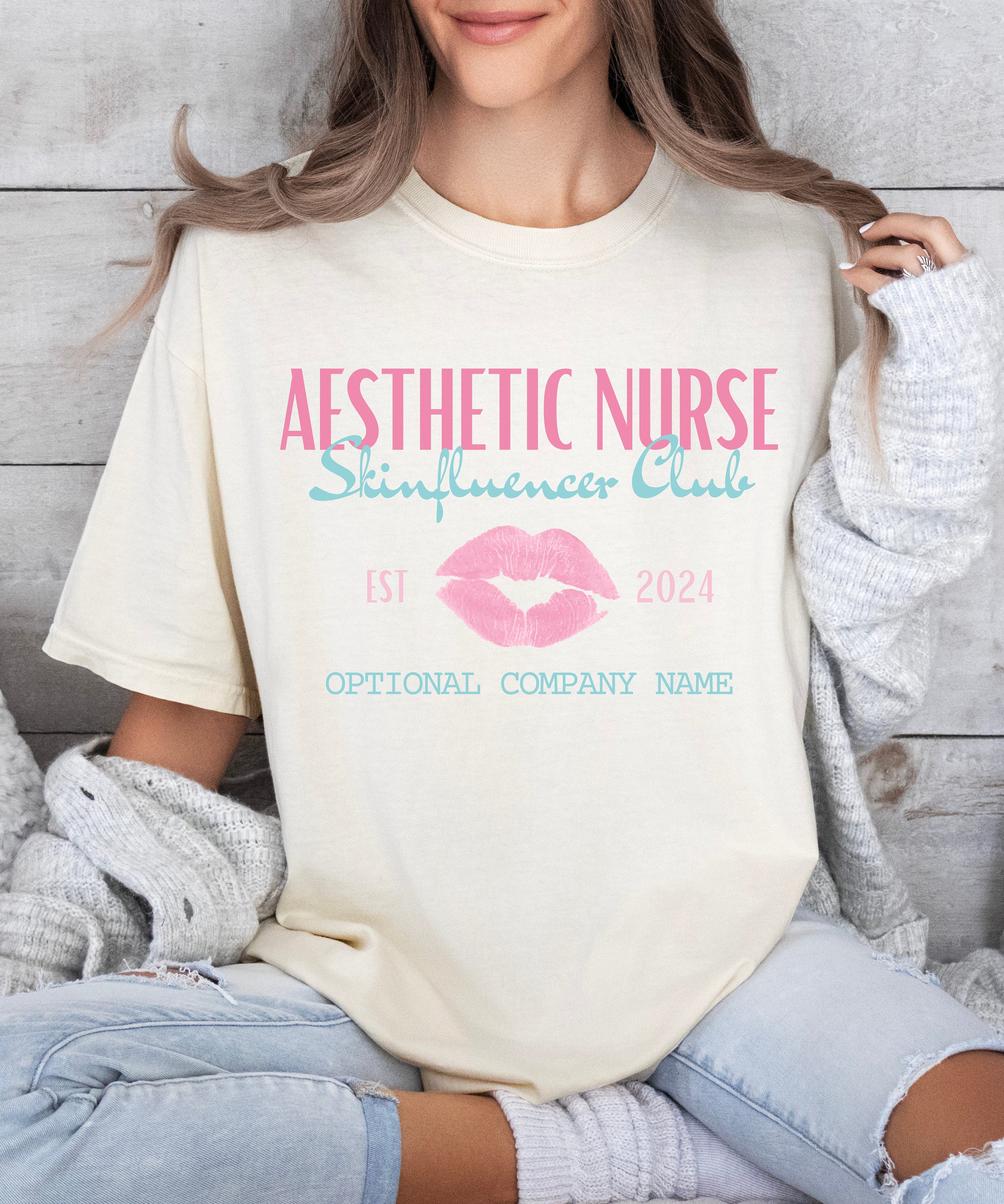 Aesthetic Nurse Custom Shirt - Personalized Skinfluencer Club Tee ...