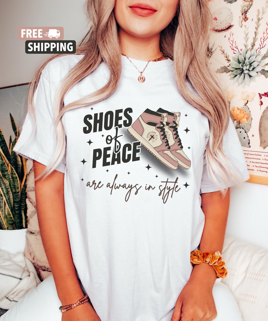 Armor of God "shoes of Peace Are Always in Style" Christian Shirt ...